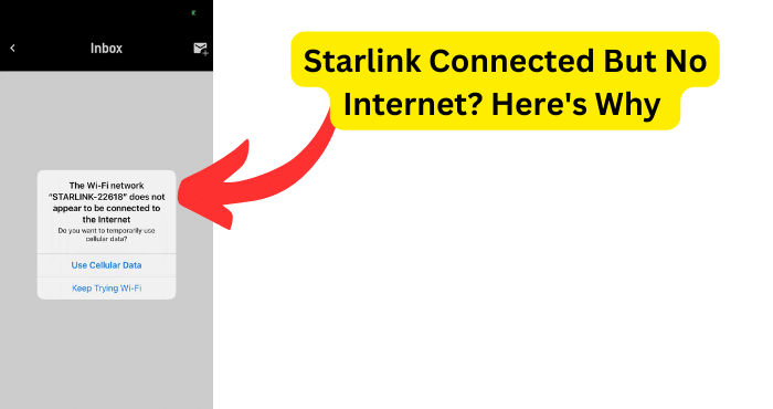 Starlink Connected But No Internet? Here's Why - Robodens.com